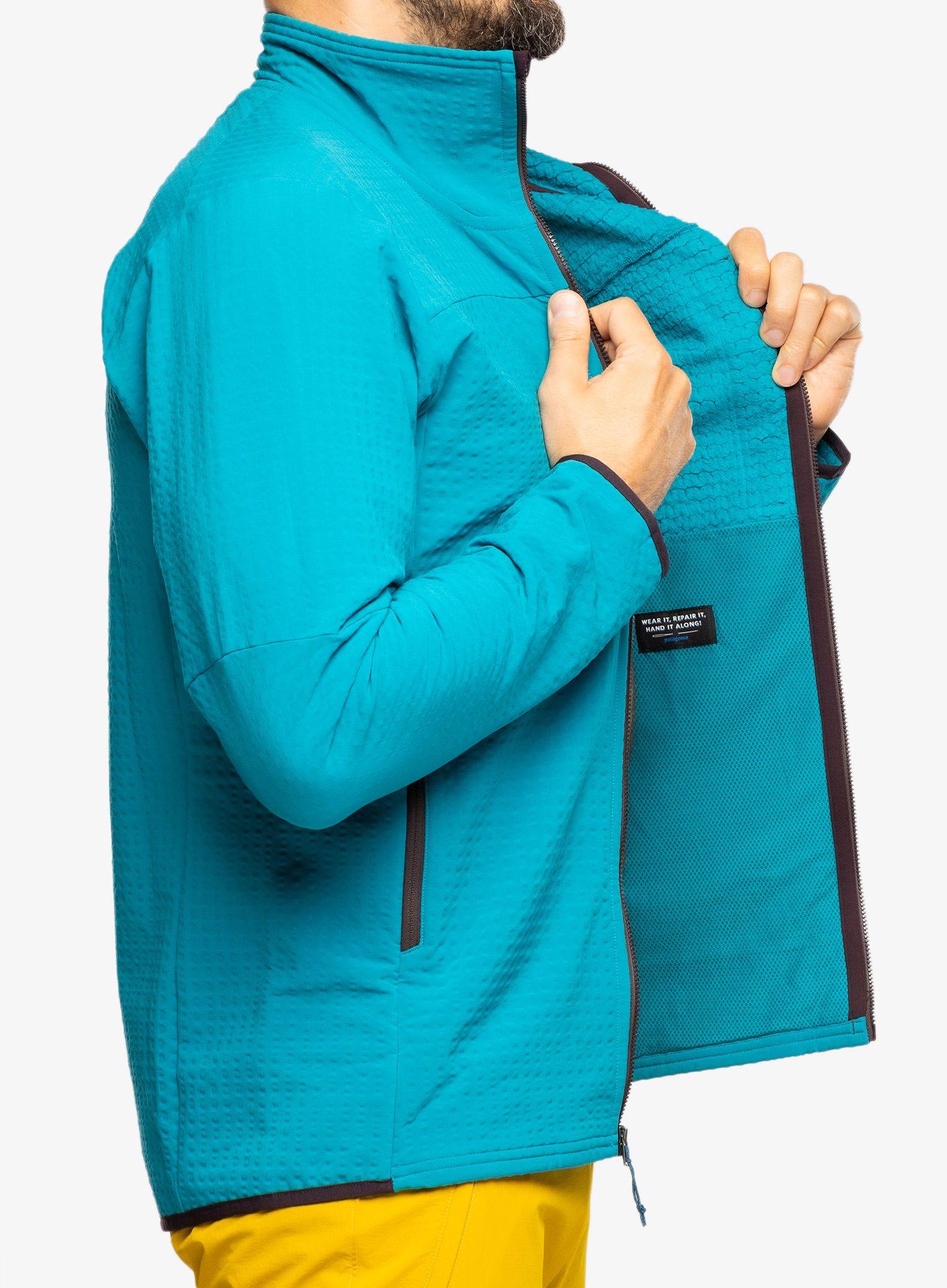 Яке Patagonia R2 TechFace Jkt - belay blue