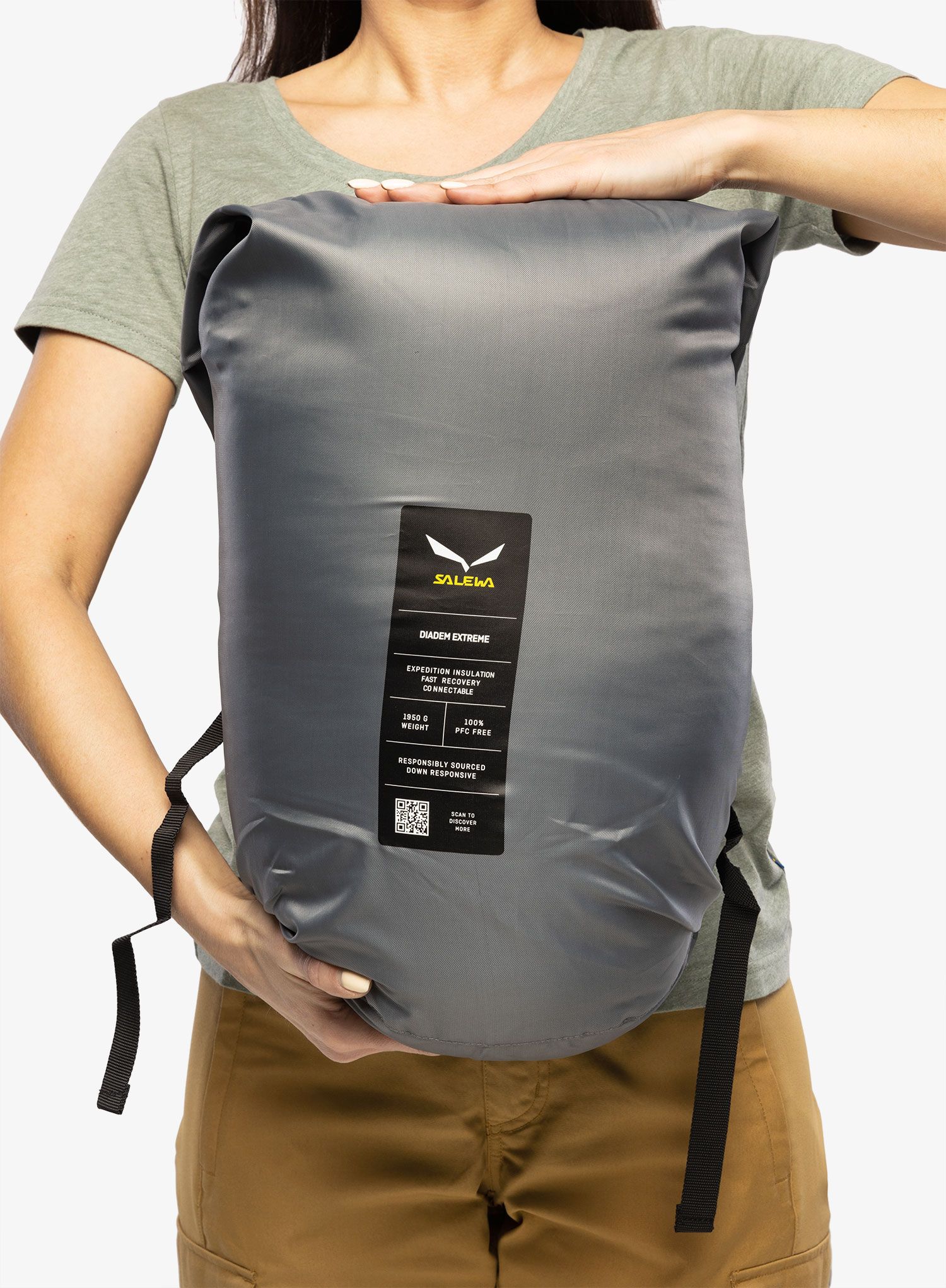 Пухен спален чувал Salewa Diadem Extreme RDS - pale frog