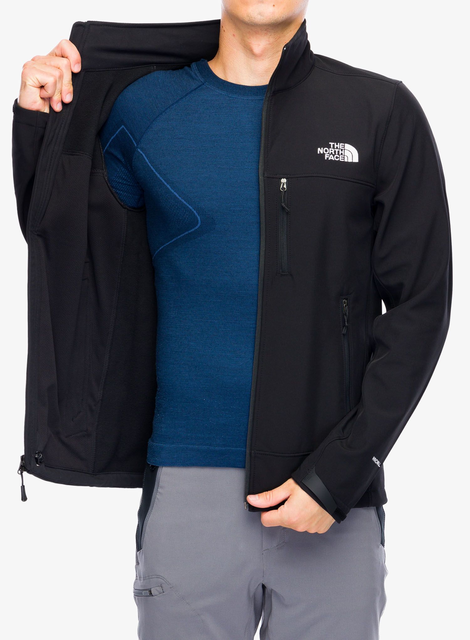 Яке cофтшел The North Face Apex Bionic Jacket - tnf black/tnf white