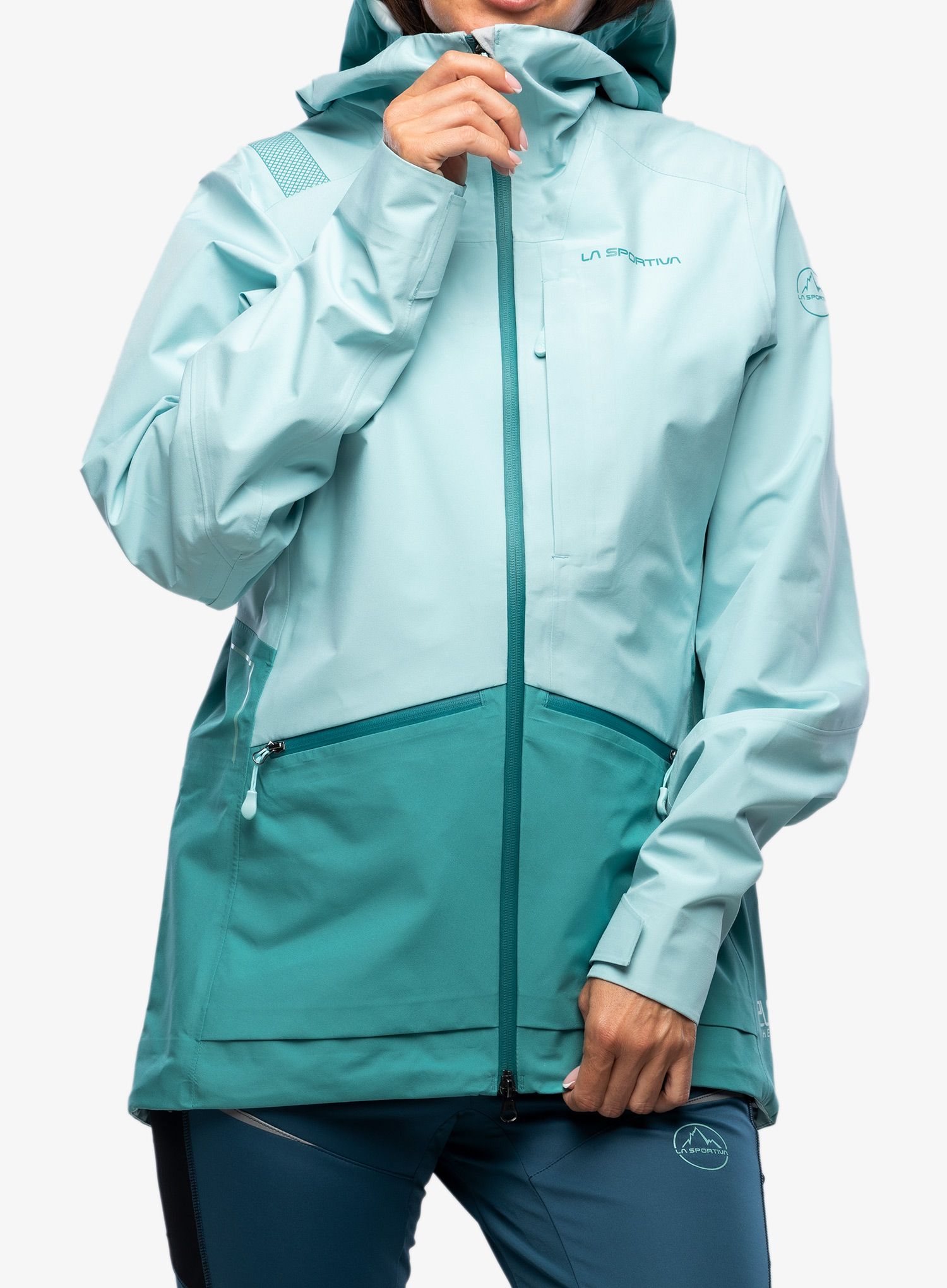 Дамско яке с мембрана La Sportiva Chaser Evo Shell Jkt - iceberg/lagoon